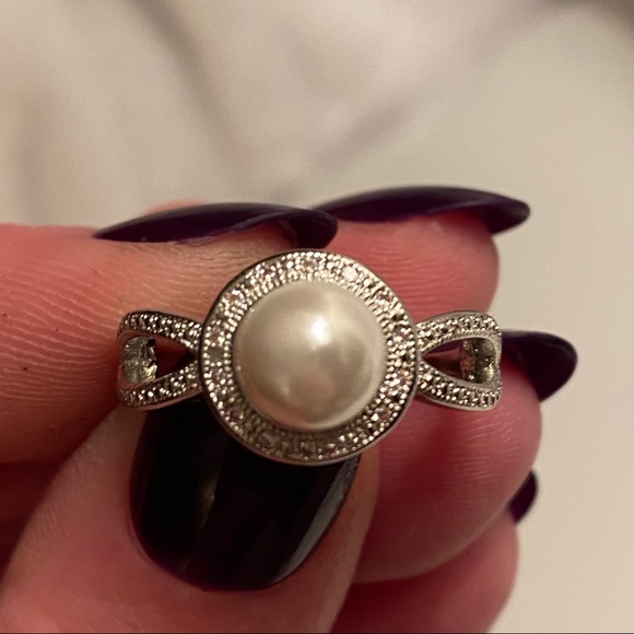 Jewelry | Stamped S925 Silver Pearlcz Ring | Poshmark